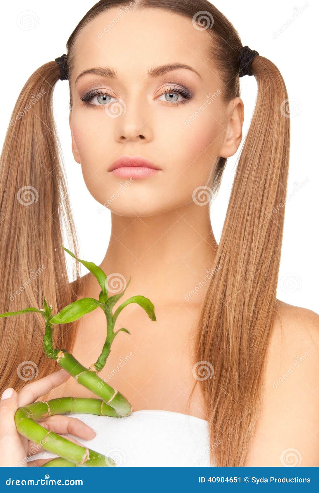 Woman with sprout stock image. Image of energy, graft - 40904651