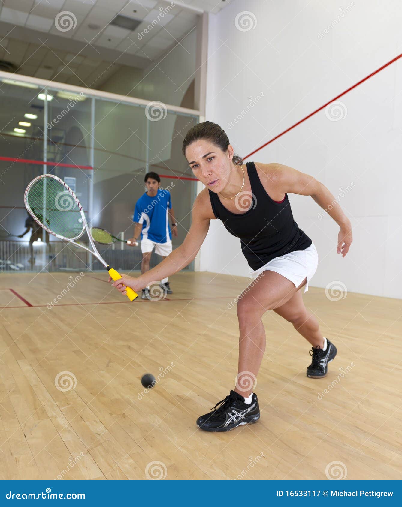 Woman Squash Player Stock Image Image Of Woman Racket 16533117