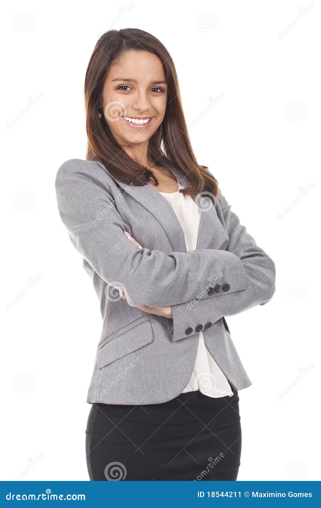 Woman standing stock image. Image of human, joyful, happy - 18544211
