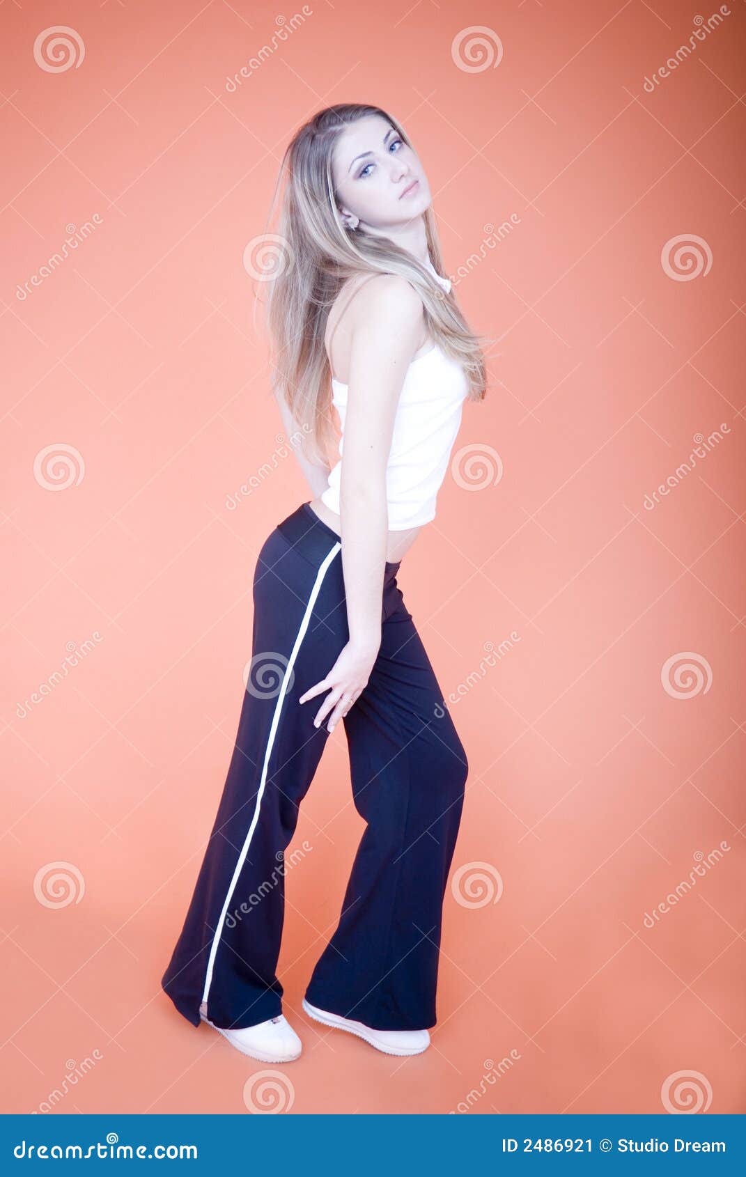 Woman standing stock image. Image of person, standing - 2486921