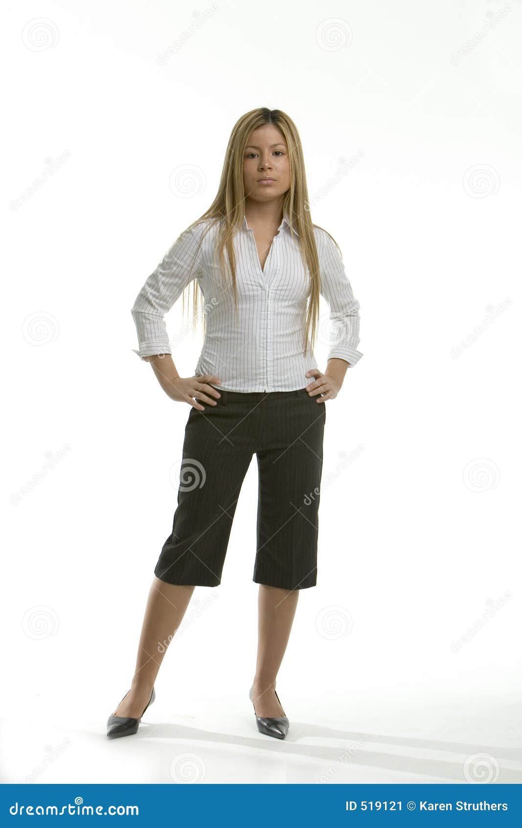 Woman standing stock image. Image of long, executive, happy - 519121