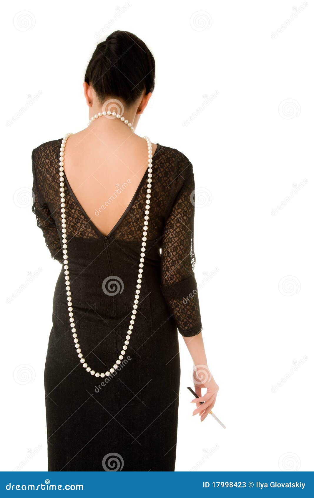 Woman Standing Back To the Camera Stock Image - Image of beauty, adult ...