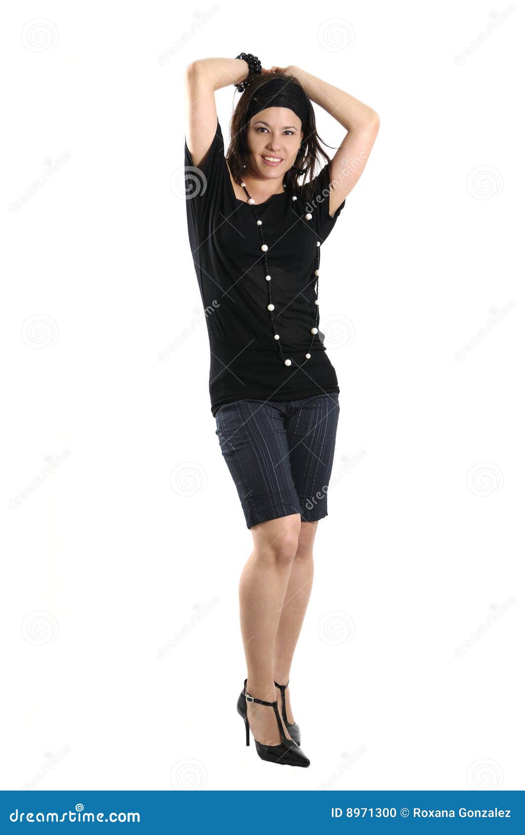 Woman standing isolated stock photo. Image of fashion - 8971300