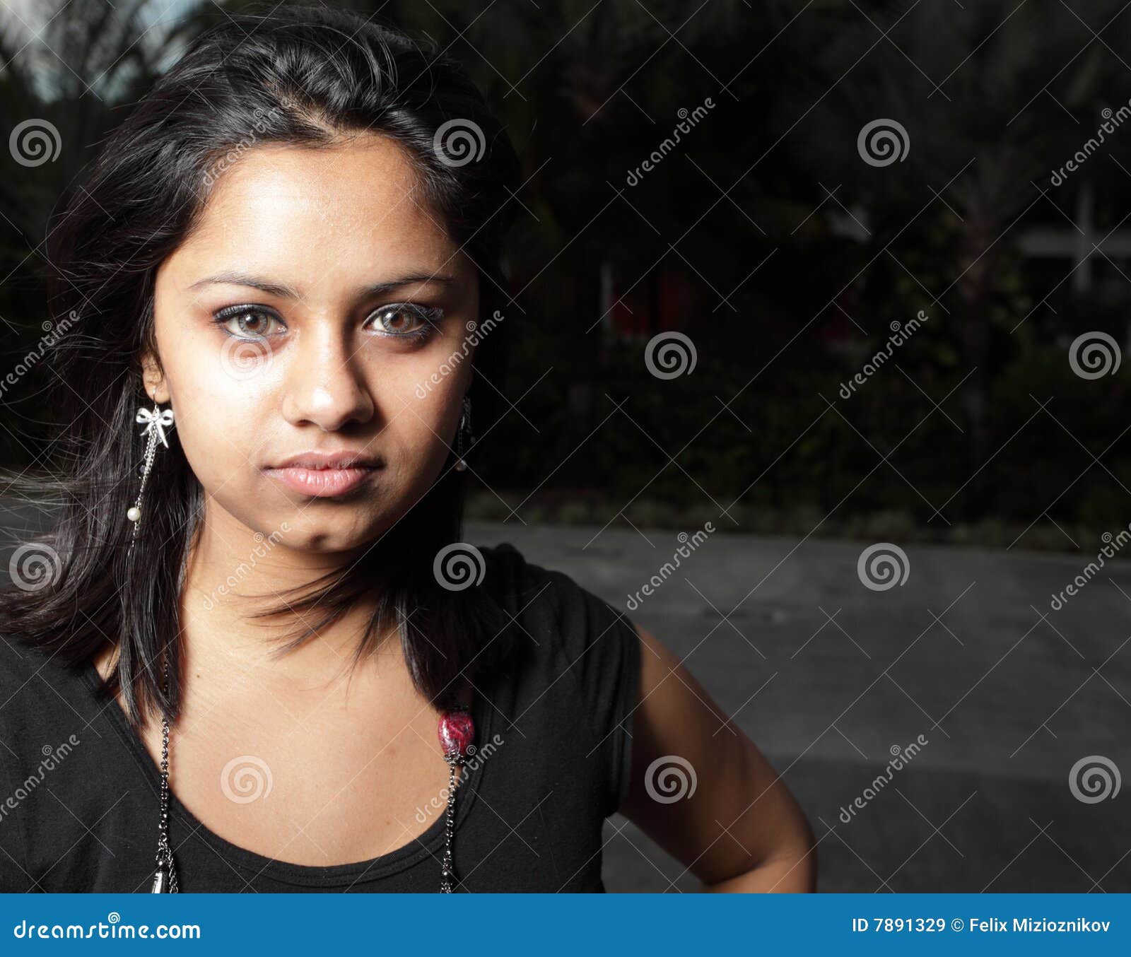 Woman Staring at the Camera Stock Image - Image of vibrant, headshot ...