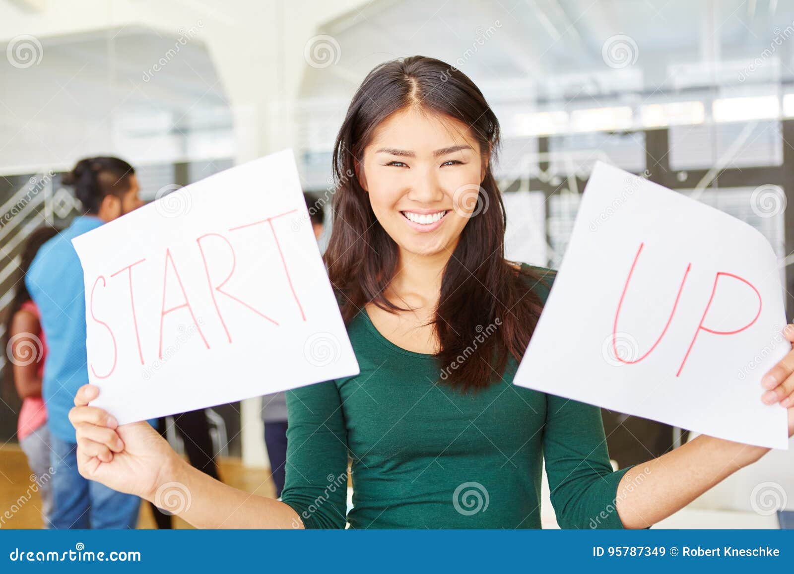 Woman in Start-up during Creative Workshop Stock Image - Image of ...