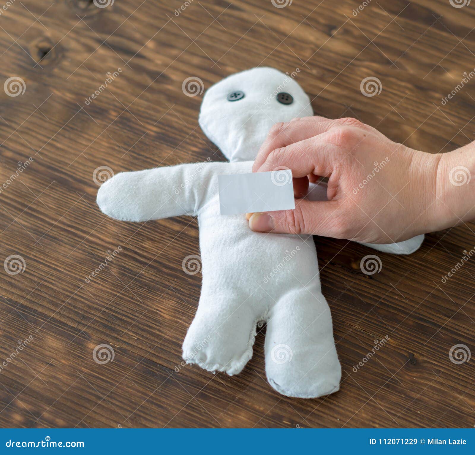 Woman Sticking a Needle into a Voodoo Doll Stock Image - Image of heart ...