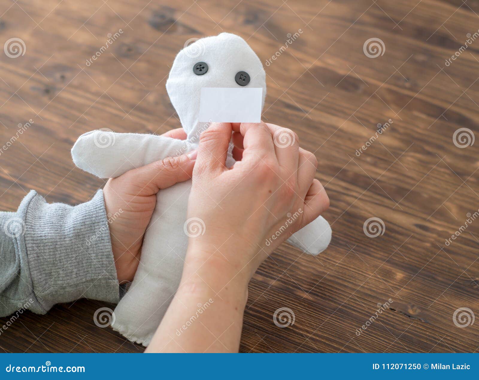 Woman Sticking a Needle into a Voodoo Doll Stock Photo - Image of heart ...
