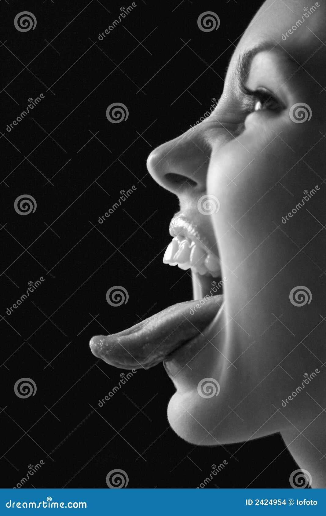 Woman sticking out tongue. stock photo. Image of adult - 2424954 Woman sticking out tongue. stock photo. Image of adult - 2424954