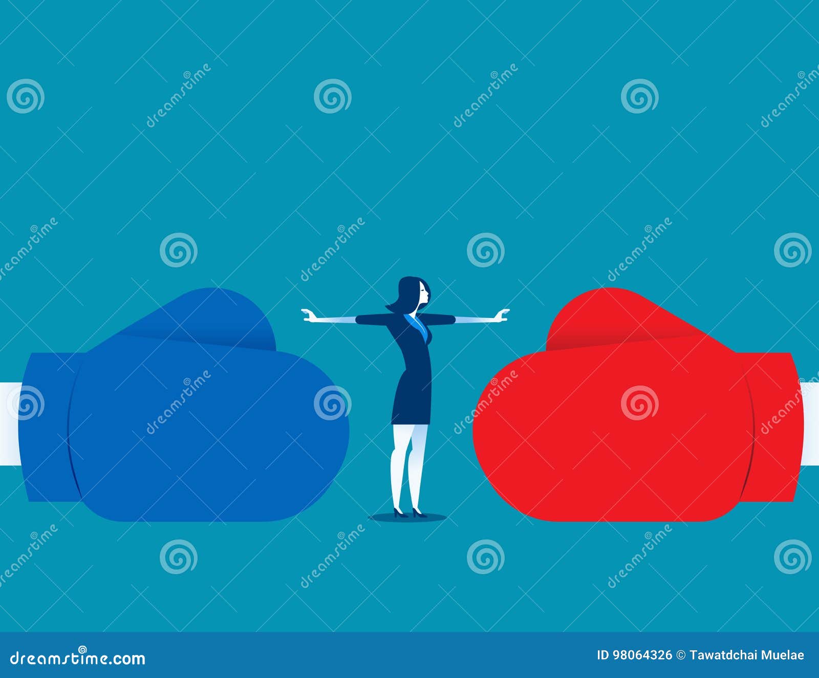 Stop Conflict. Businessman Referee Finds Compromise. Conflict And ... Stop Conflict. Businessman Referee Finds Compromise. Conflict And ...