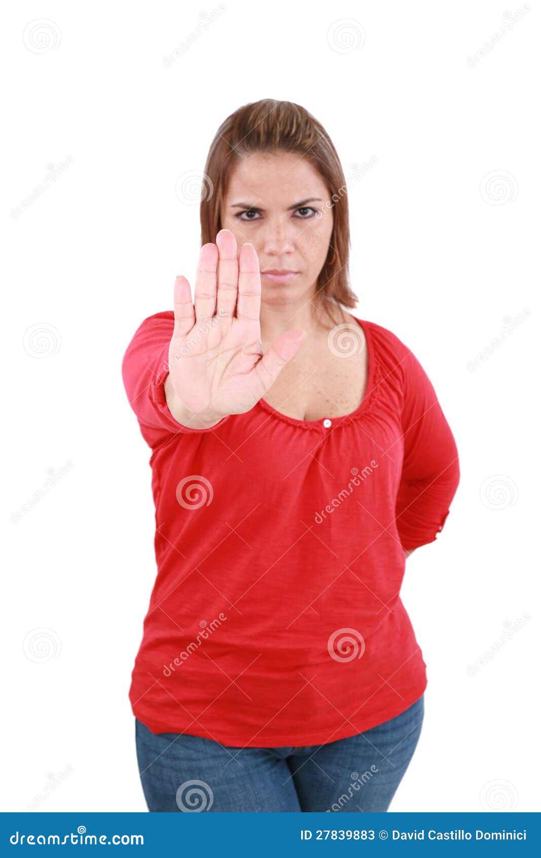 Woman Stop Sign Royalty-Free Stock Photo | CartoonDealer.com #27839883