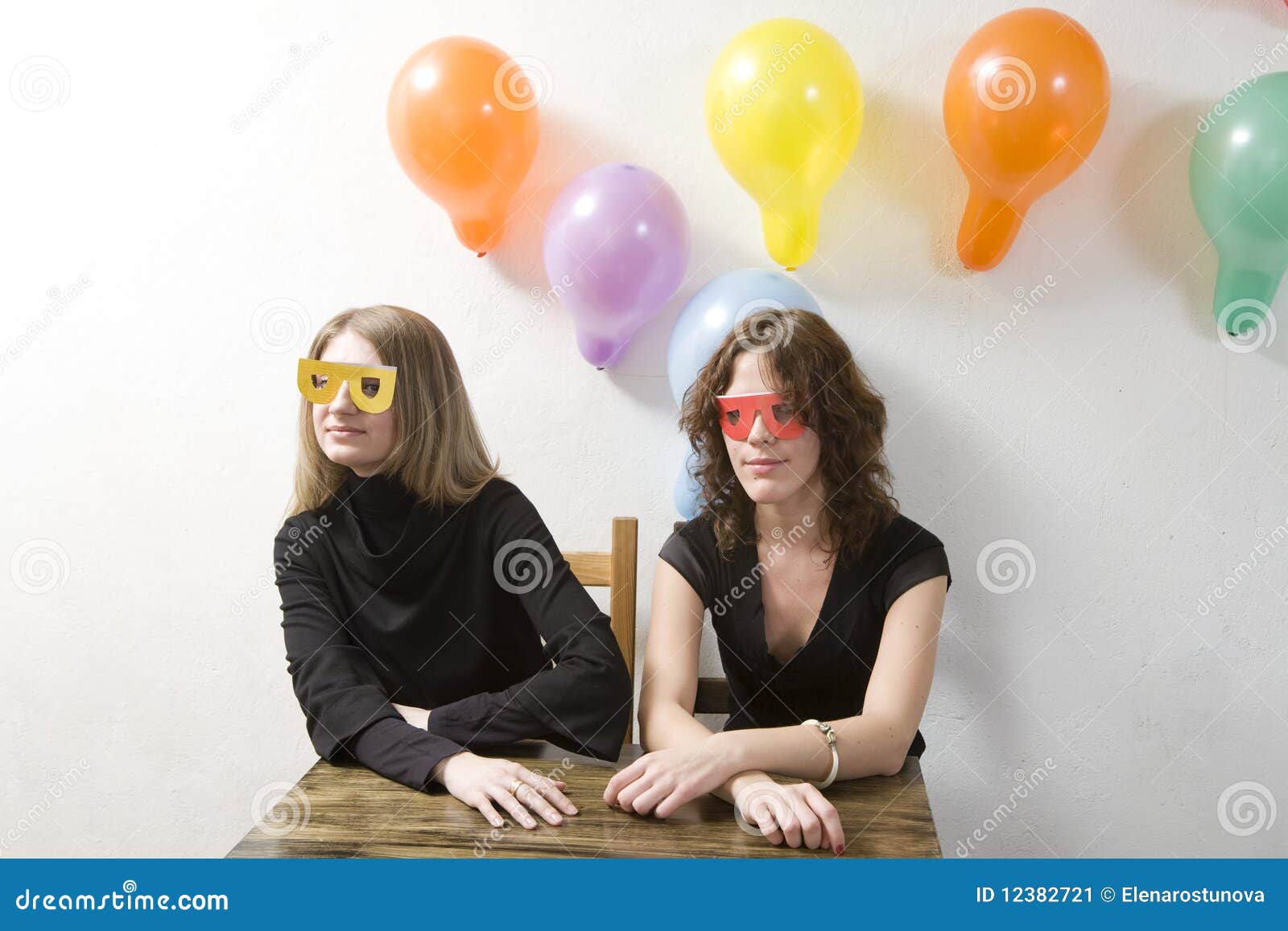Woman in strange glasses stock image. Image of glasses - 12382721