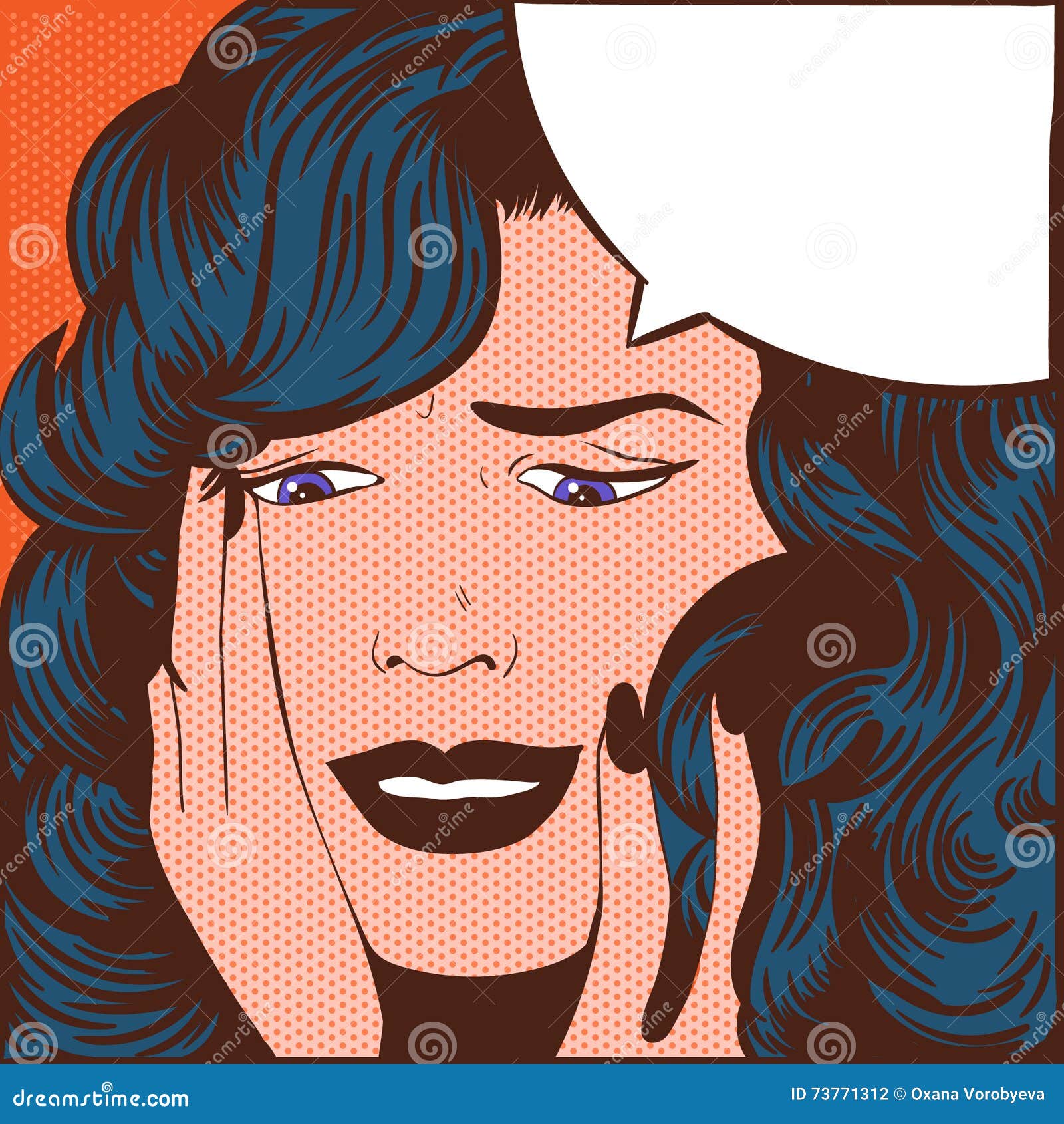 Woman stress stock illustration. Illustration of scared - 73771312