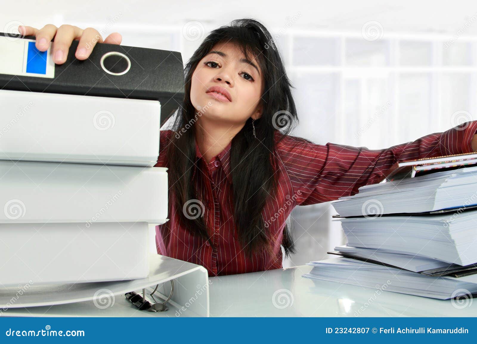 Woman stressed stock image. Image of face, stress, anxious - 23242807
