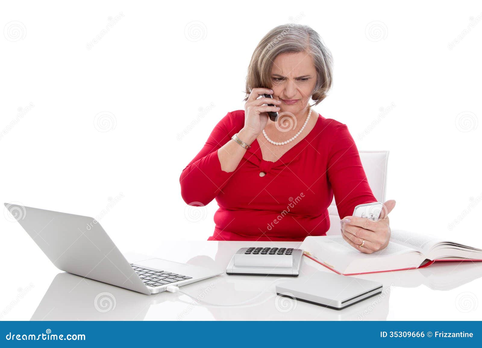 Woman stressed out stock photo. Image of overburdened - 35309666