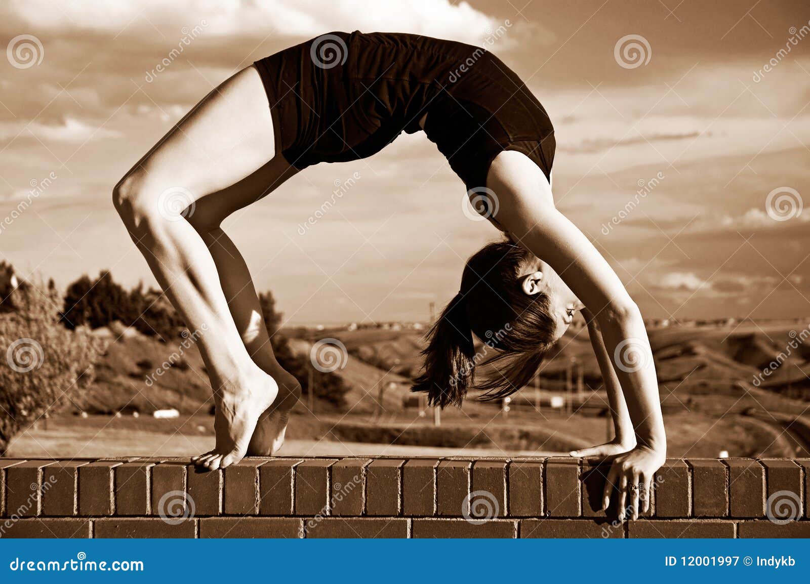 Woman stretching stock image. Image of tights, woman - 12001997
