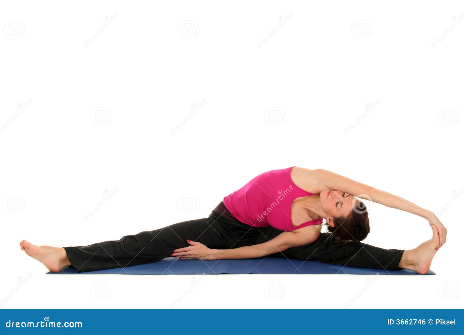 Woman Stretching stock photo. Image of isolated, balancing - 3662746