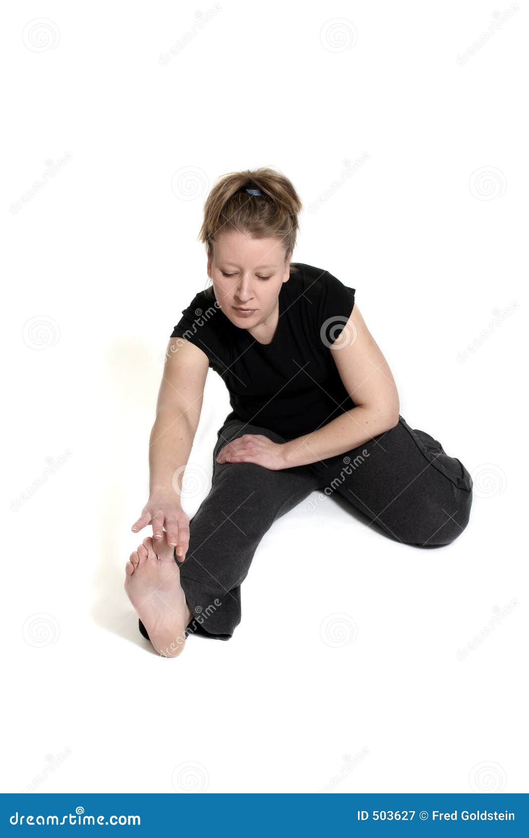 Woman stretching stock image. Image of posture, shape, yoga - 503627