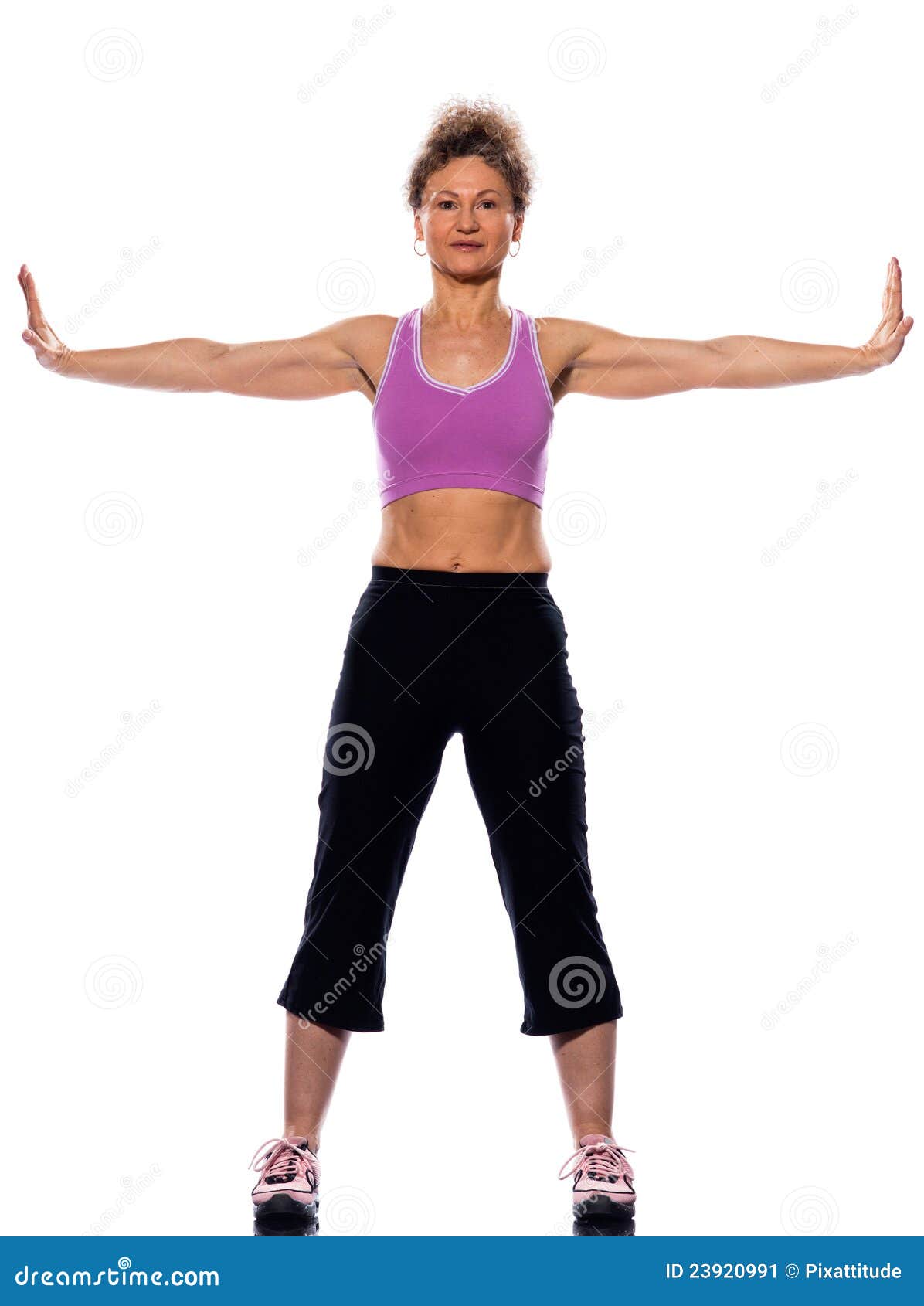 Woman stretching posture stock image. Image of background - 23920991