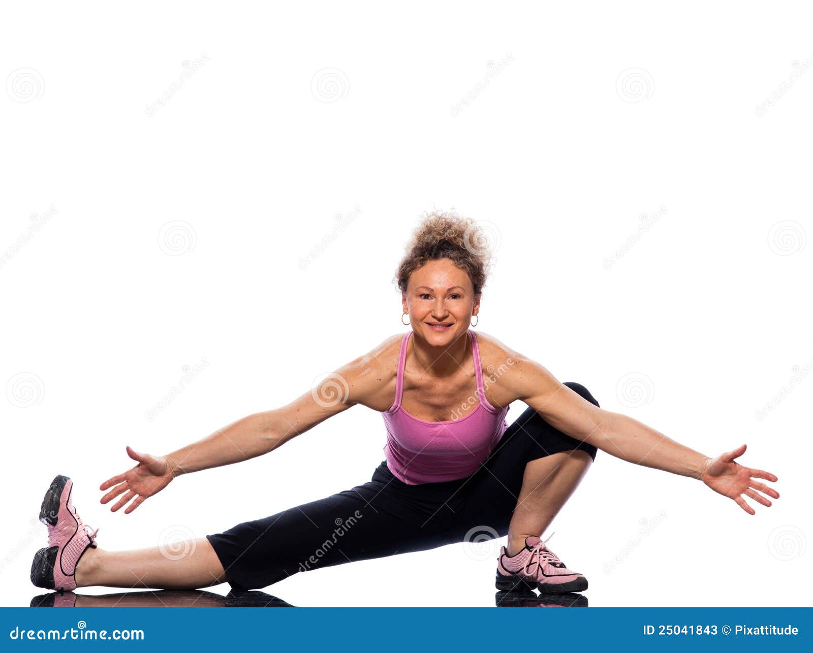 Woman stretching posture stock image. Image of flexibility - 25041843
