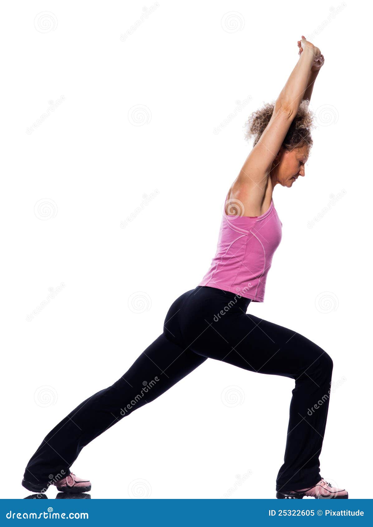 Woman stretching posture stock image. Image of beautiful - 25322605