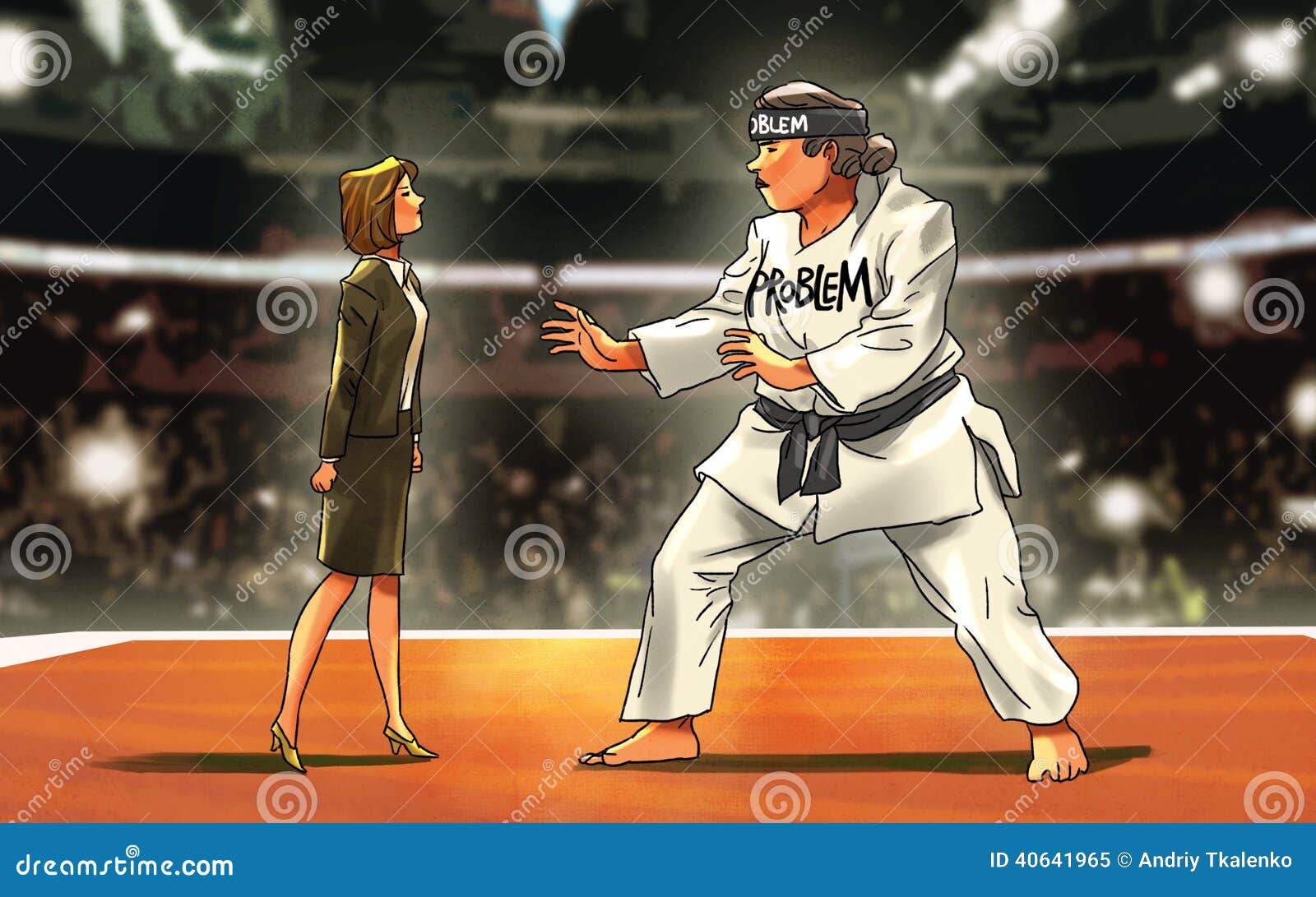 Fat Woman Struggling With An Arrow Of Weights. Cartoon Vector ...