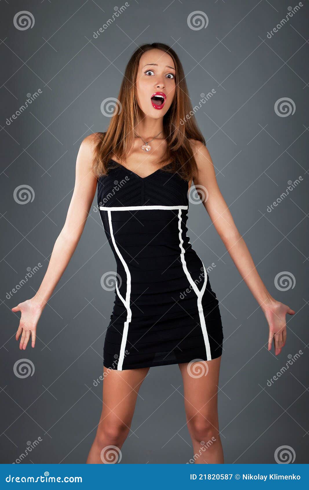 Woman Studio Emotion Portrait Stock Image - Image of adult, indoor ...