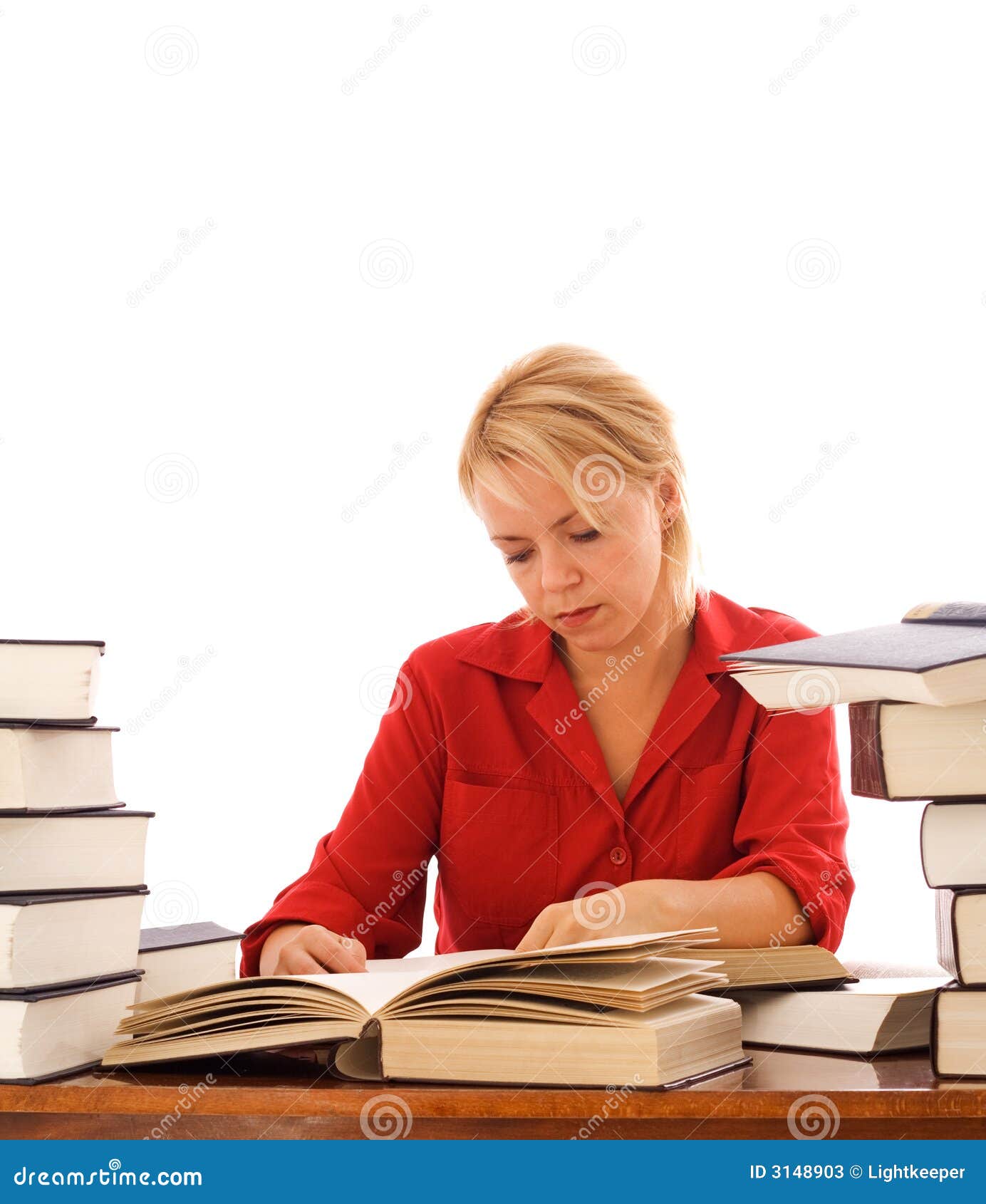 Woman studying stock image. Image of confident, exam, class - 3148903
