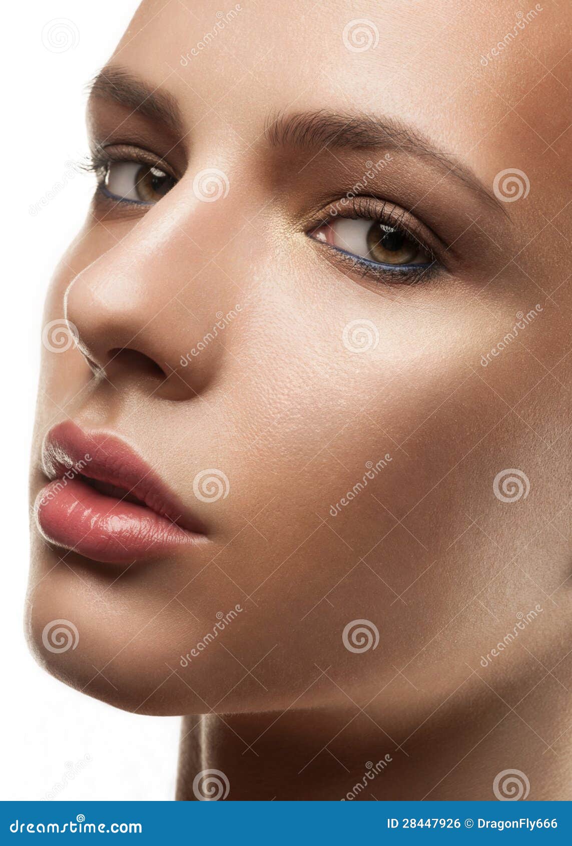Woman with stylish makeup stock photo. Image of blue - 28447926