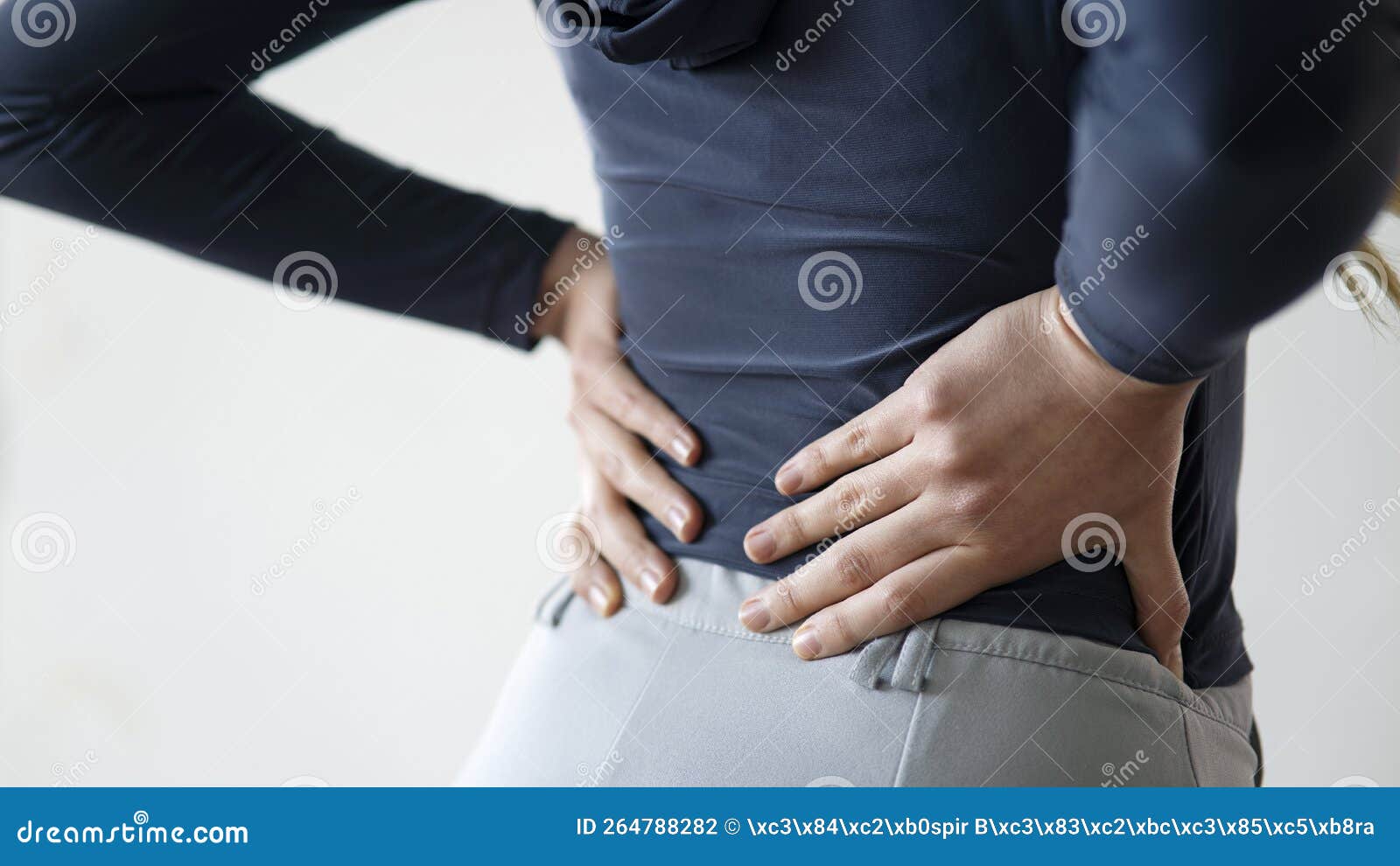 Woman Suffering from Back Pain Stock Photo - Image of ache, person ...