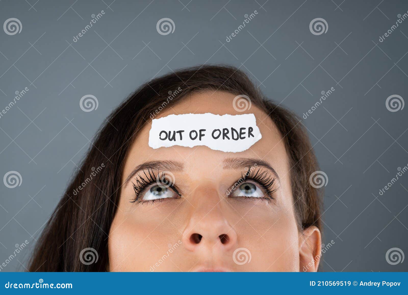 Woman Suffering from Brain Overload Stock Image - Image of critical ...