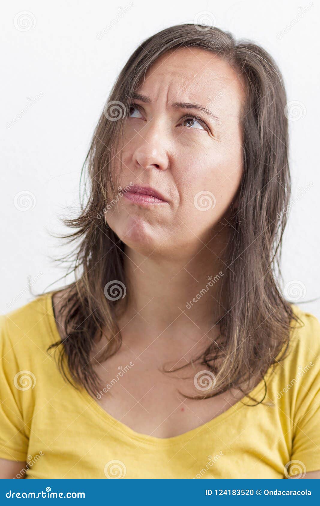 A Woman with a Suffering Expression Stock Photo - Image of female ...