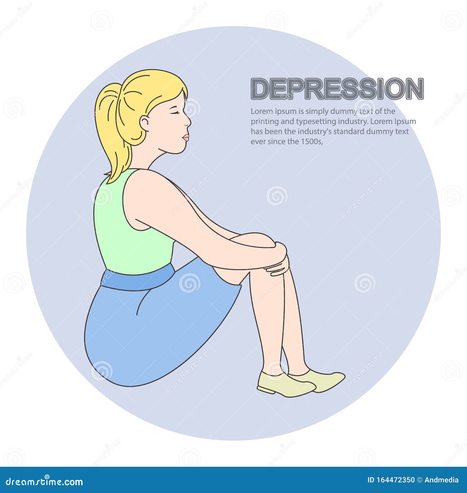 Woman Suffering from Panic Attacks, Mental Disorder and Depression ... Woman Suffering from Panic Attacks, Mental Disorder and Depression ...