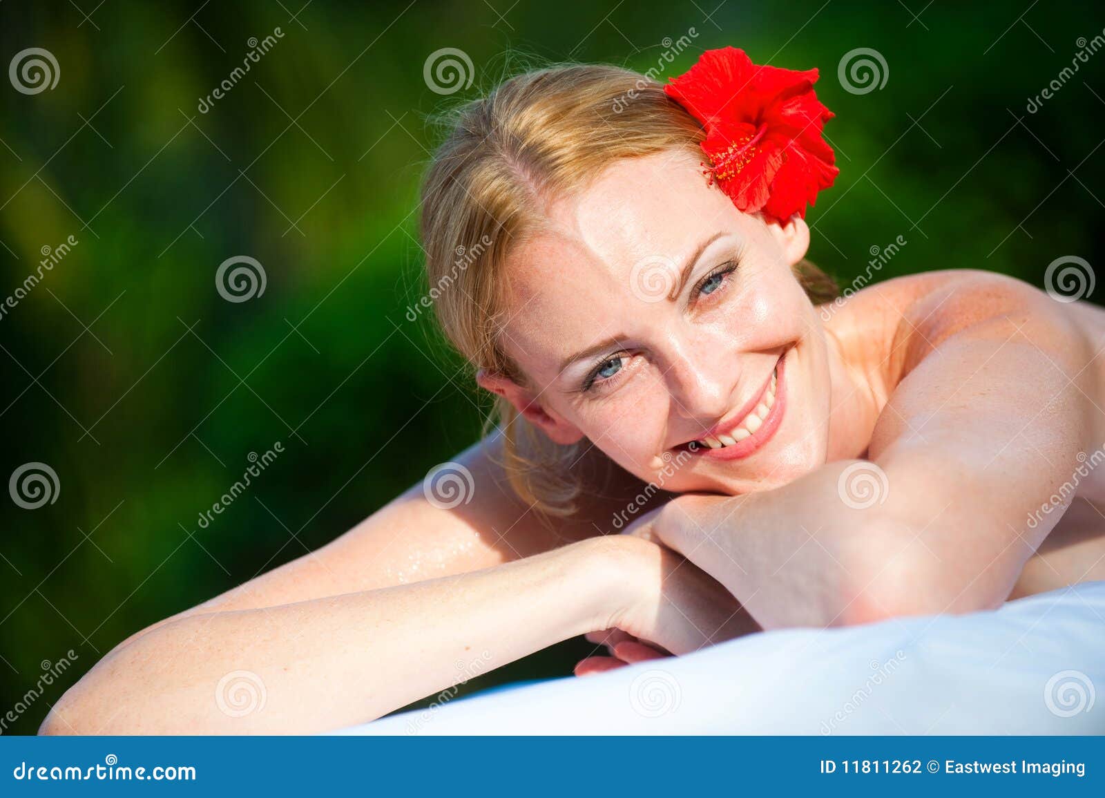 Woman in the Sun stock photo. Image of smiling, sunbed - 11811262