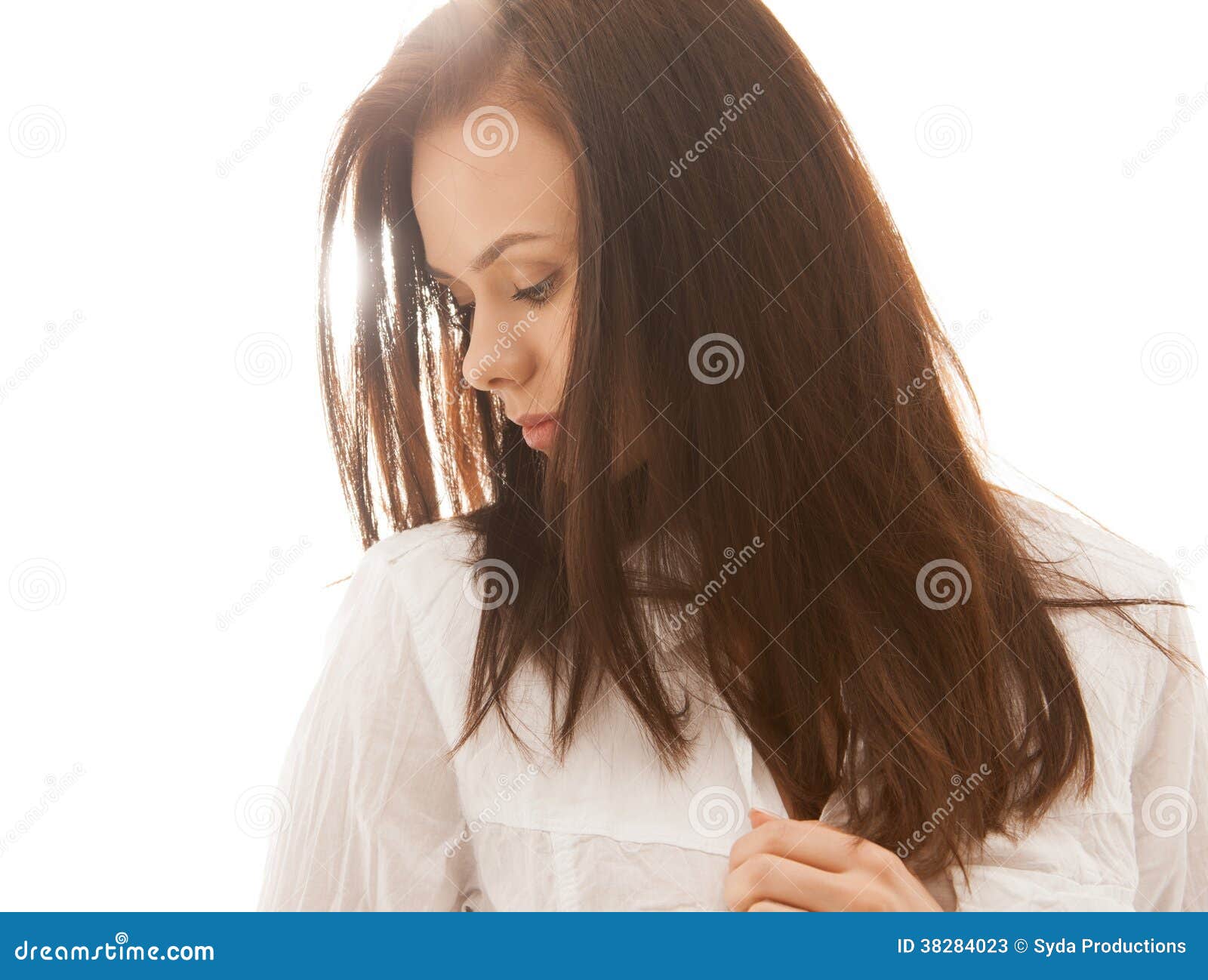 Woman in sunlight stock image. Image of human, long, caucasian - 38284023