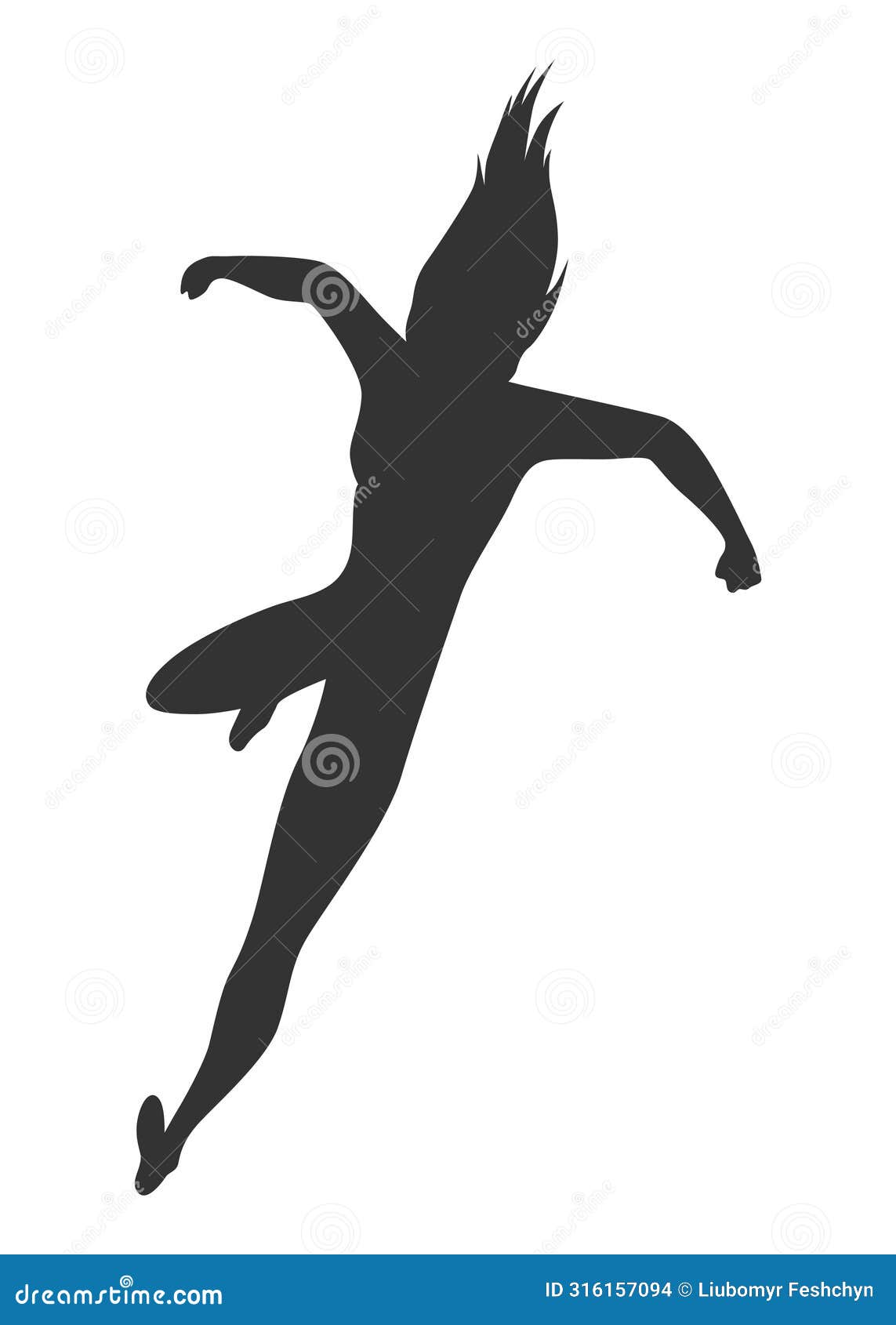 Woman Superhero Silhouette Business Woman Revealed As Super Hero Stock