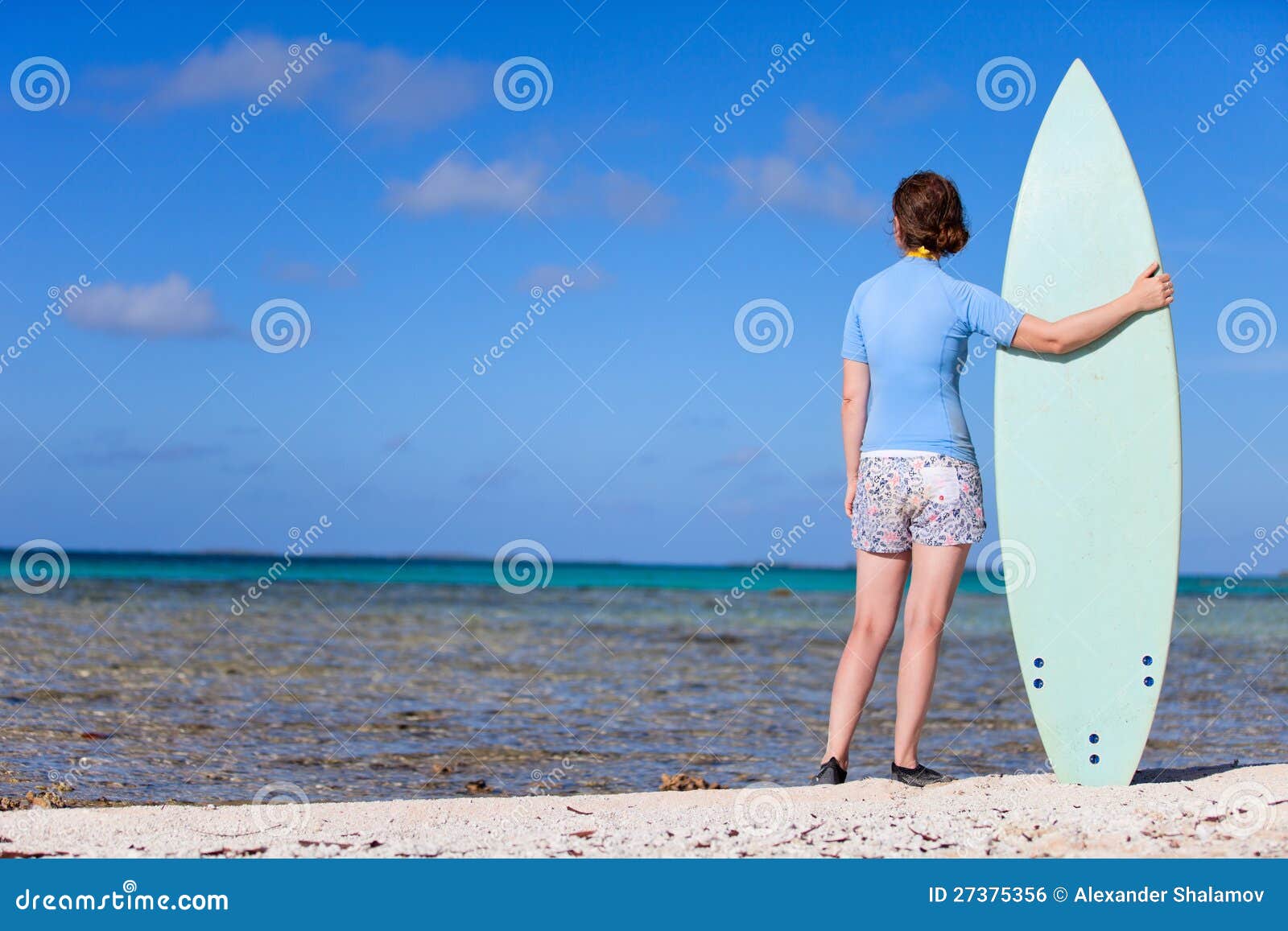 Woman with surfboard stock photo. Image of surfboard - 27375356