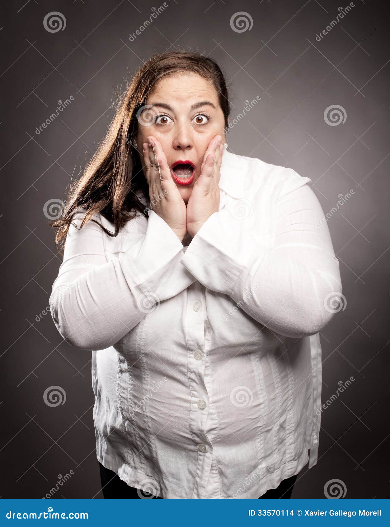 Woman with Surprise Expression Stock Photo - Image of woman, female ...