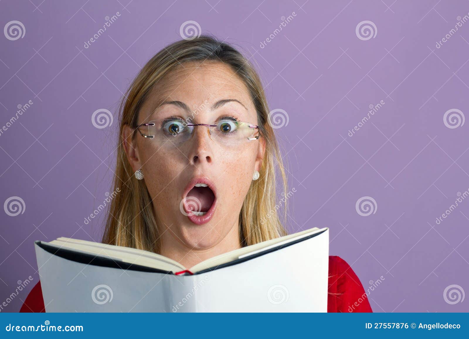 Woman Surprised stock photo. Image of excitement, femininity - 27557876