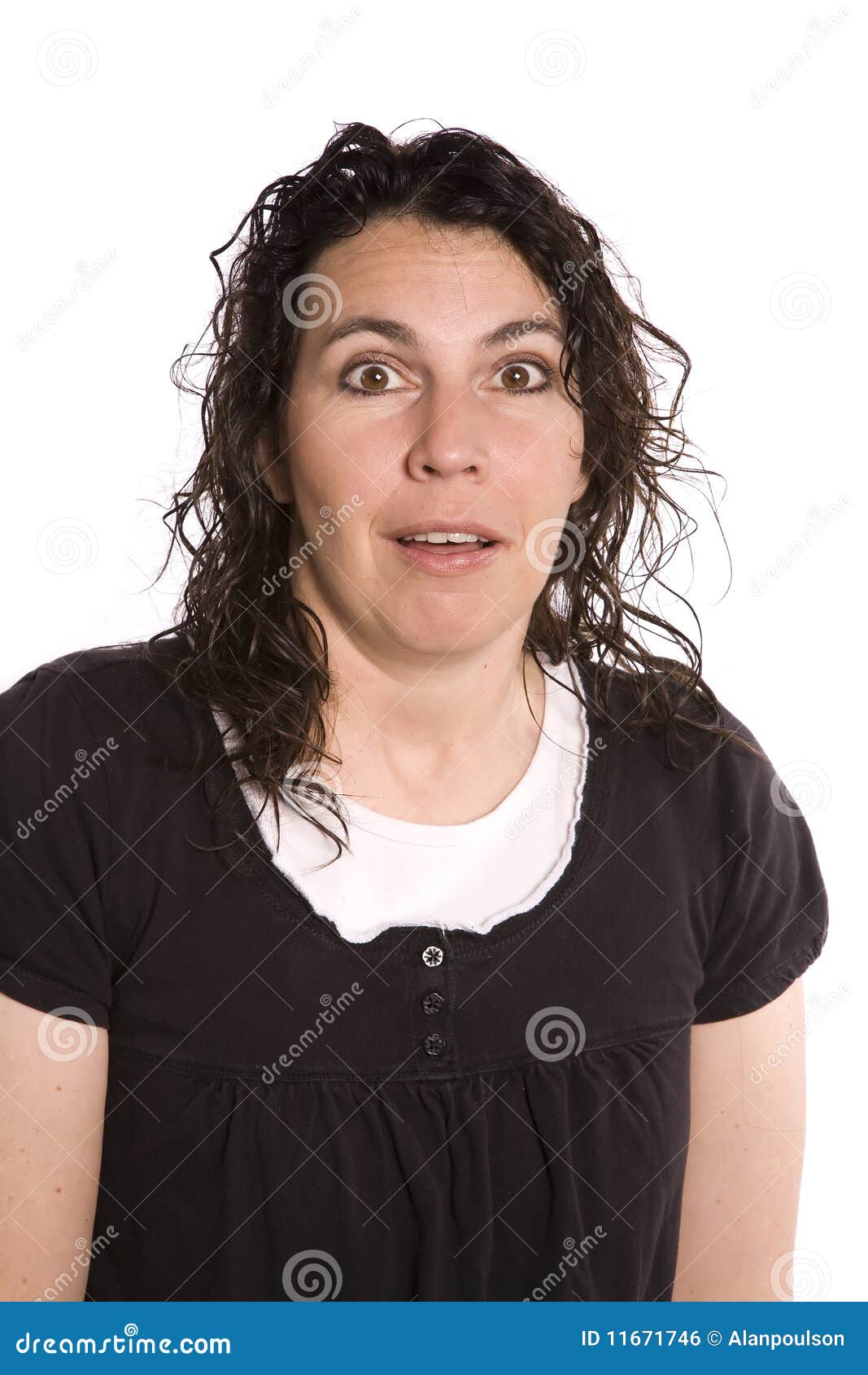 Woman with Surprised Expressionf Stock Photo - Image of blonde, closeup ...