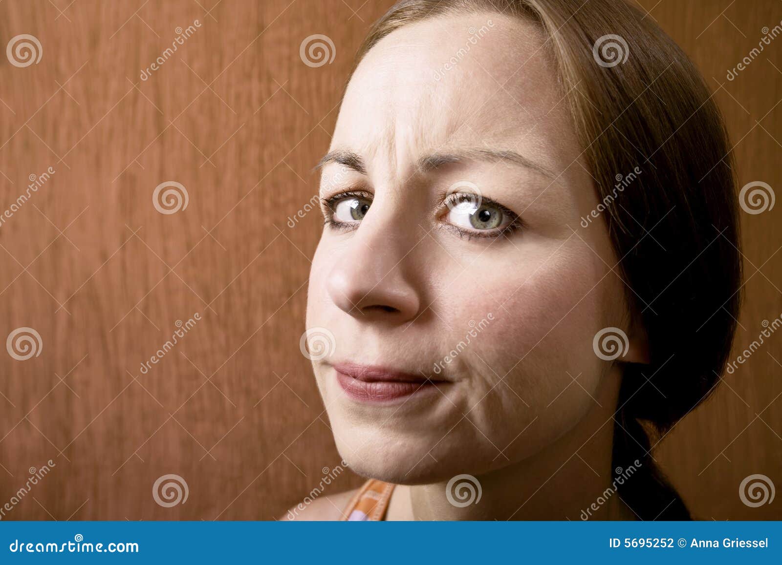 Woman with a Suspicious Look Stock Photo - Image of attractive, closeup ...