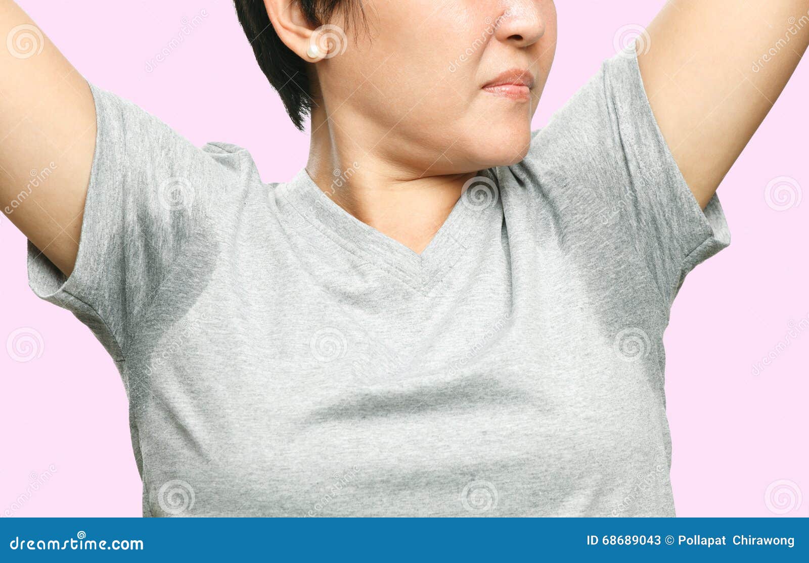 Woman with sweating stock image. Image of sweat, body - 68689043