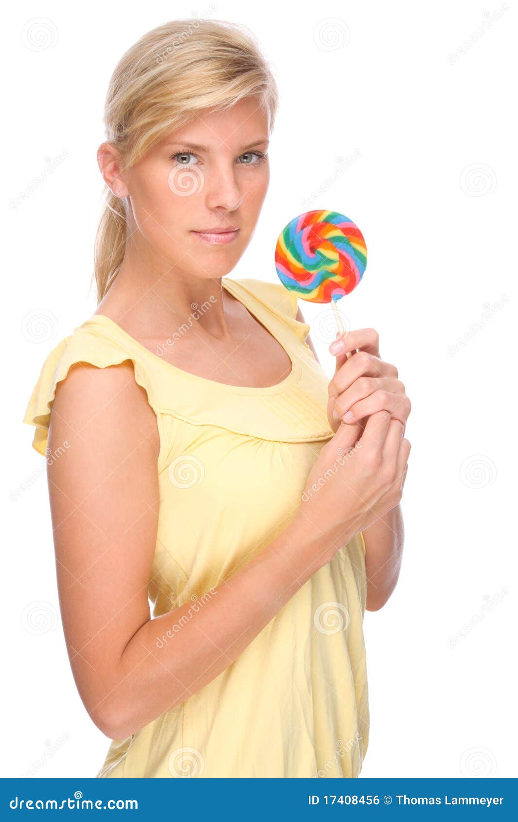 Woman with sweets stock photo. Image of pretty, girl - 17408456