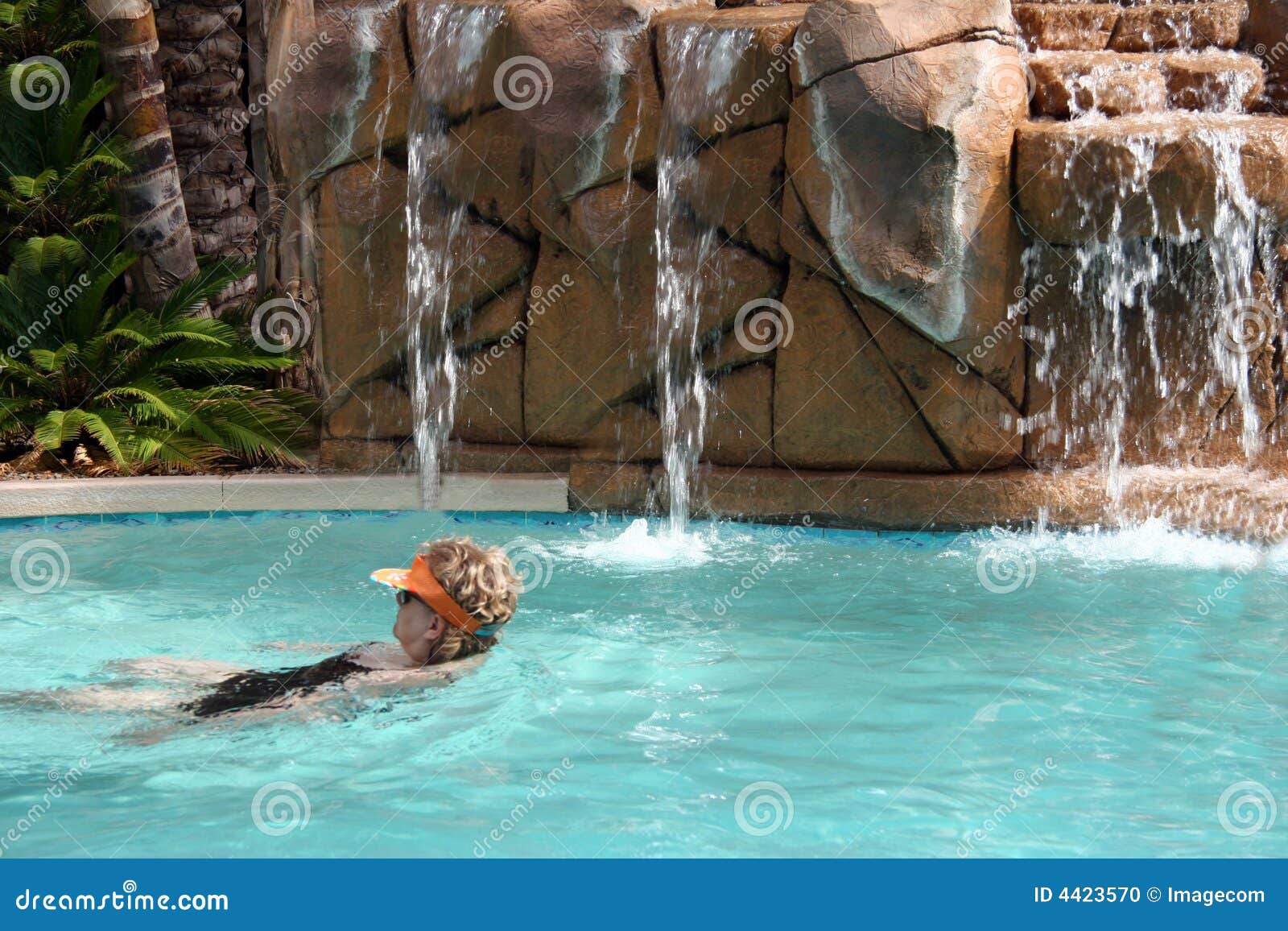 Woman swimming alone stock photo. Image of pool, swimming - 4423570