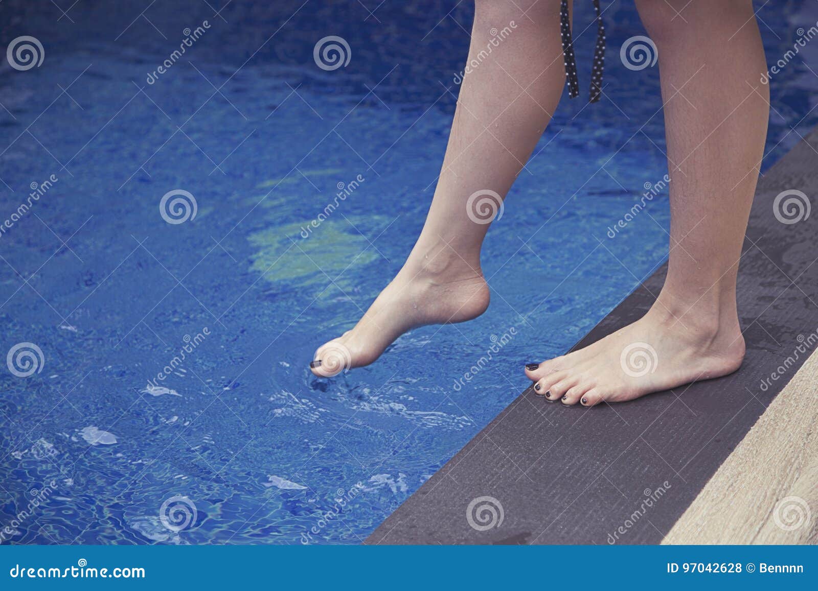 Woman and swimming pool stock photo. Image of beauty - 97042628