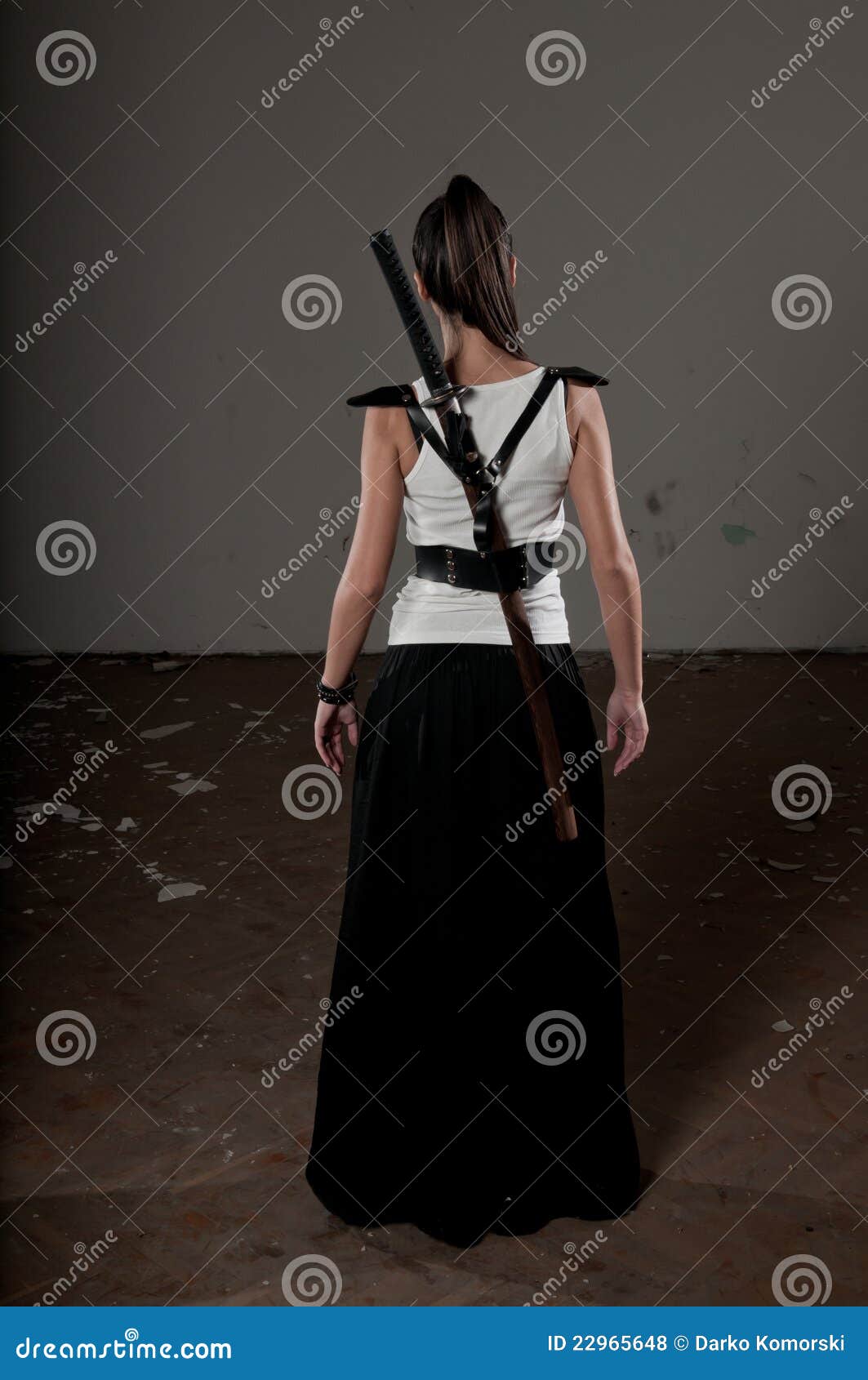 Woman with Sword stock photo. Image of confident, swordfighter - 22965648