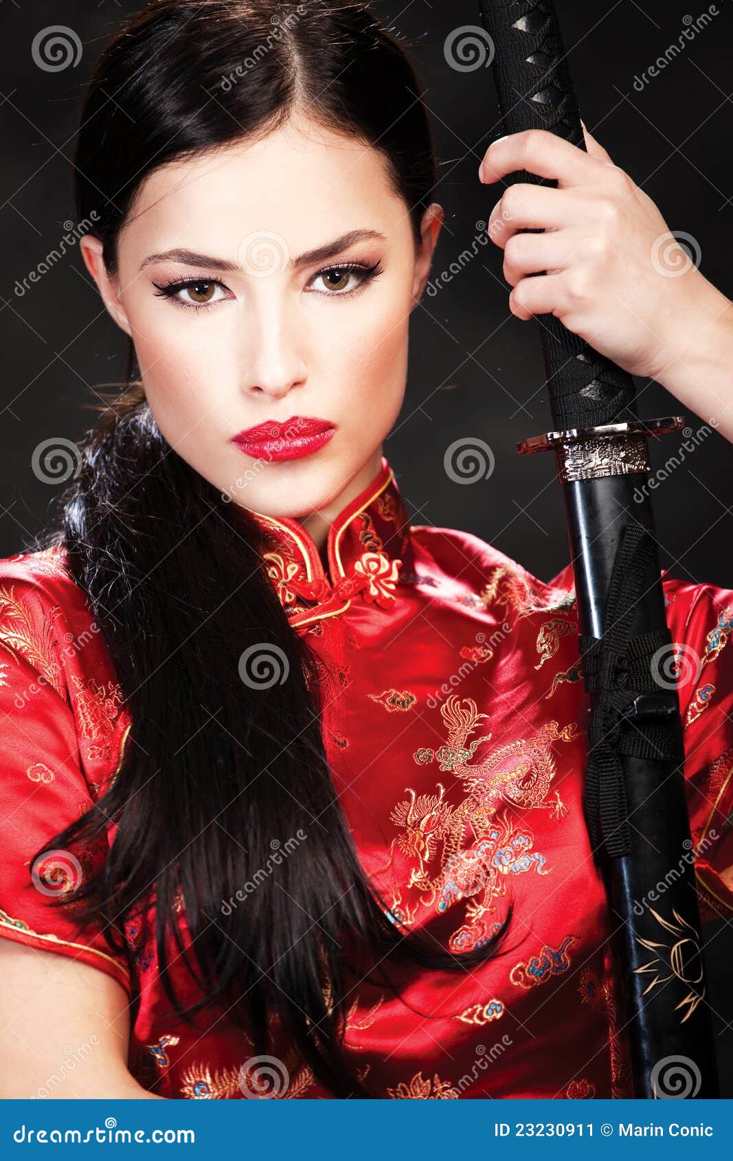 Woman with sword stock image. Image of mujer, antique - 23230911