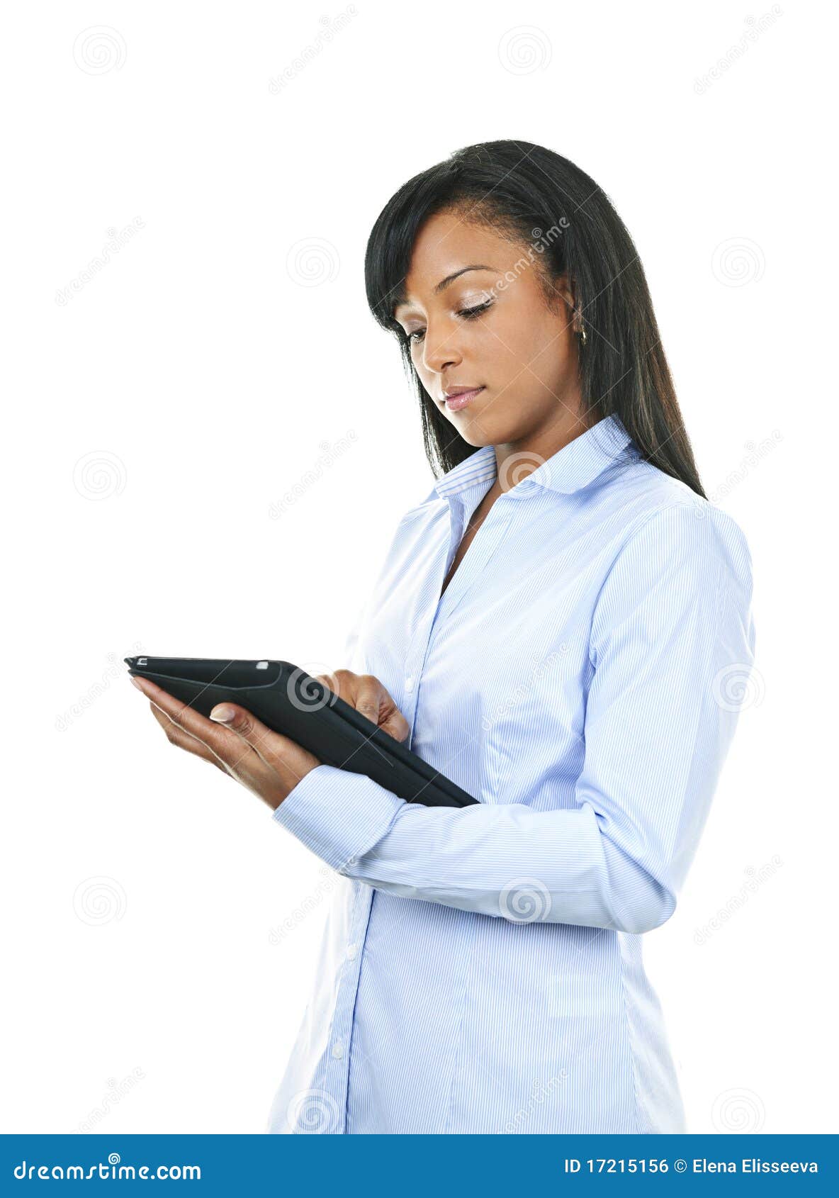 Woman with tablet computer stock photo. Image of pretty - 17215156