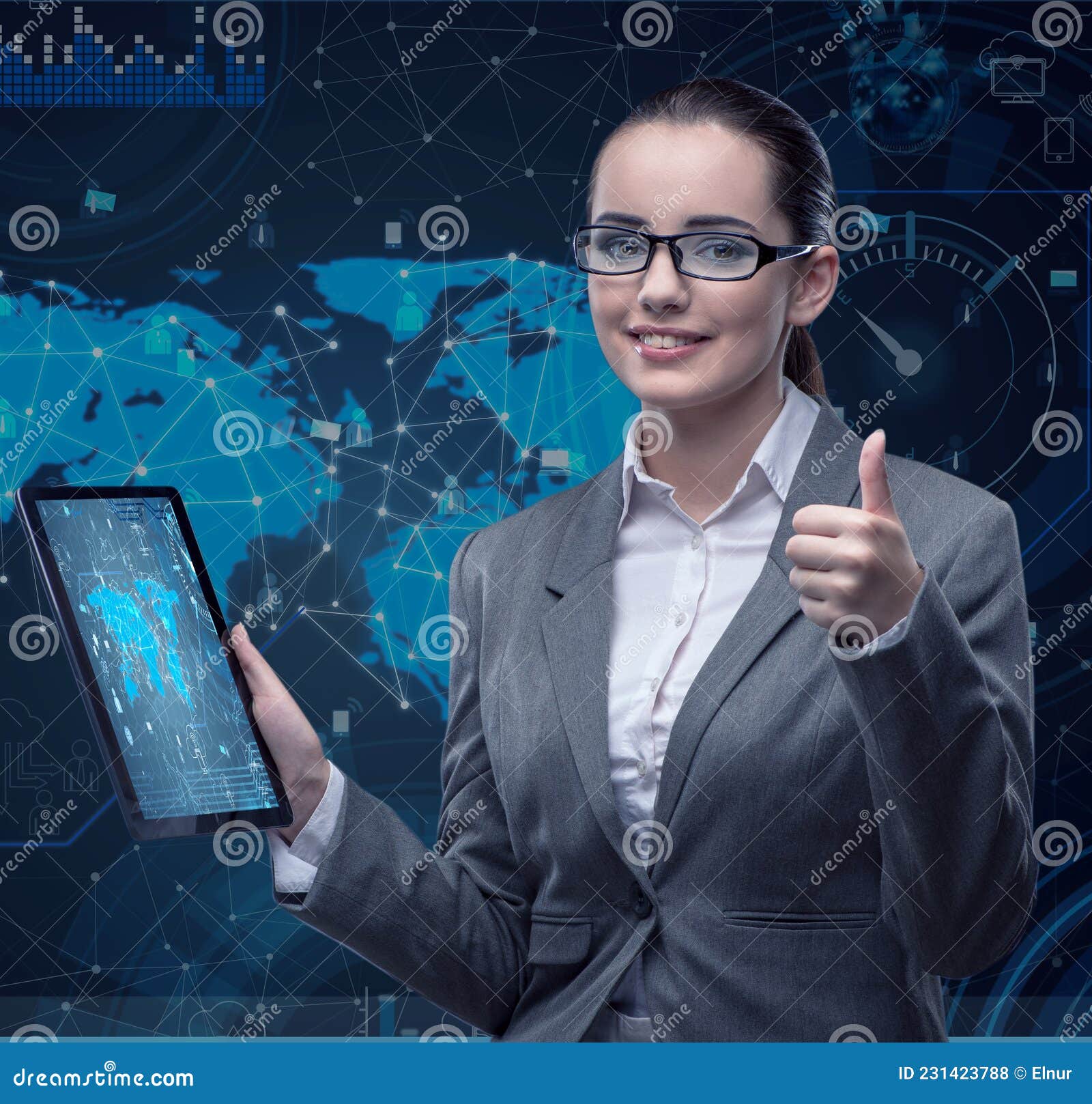 Woman with Tablet Computer in Business Concept Stock Photo - Image of ... Woman with Tablet Computer in Business Concept Stock Photo - Image of ...