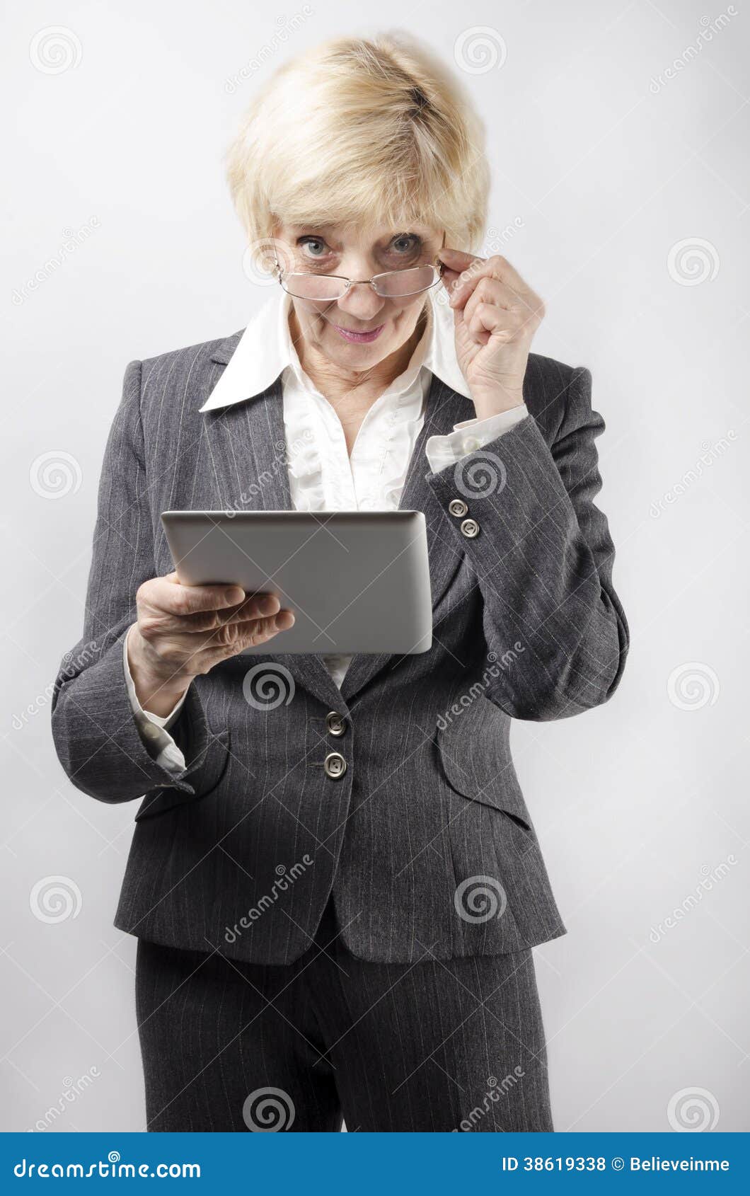Woman with tablet pc stock photo. Image of laptop, lady - 38619338