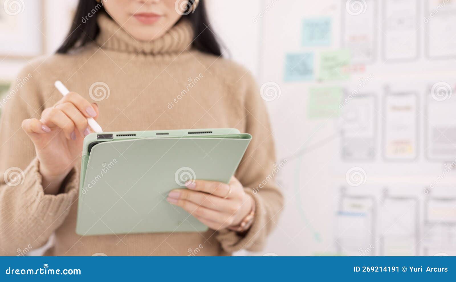 Woman, Tablet and Ui Ux Design with the Developer Being Creative for ...